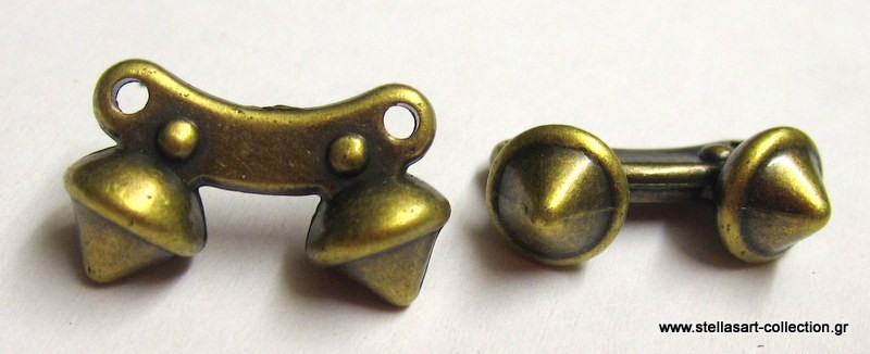 Γέφυρα από CCB με δύο καρφια σε μπρονζέ 18x11mm με δύο τρυπες για να ...